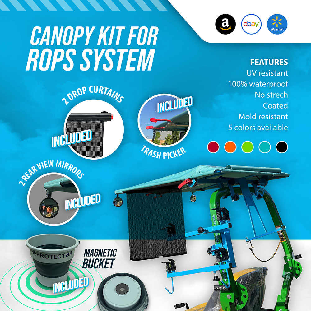 Welcome to Shoptheprotector - ORANGE - CANOPY KIT for ROPS System