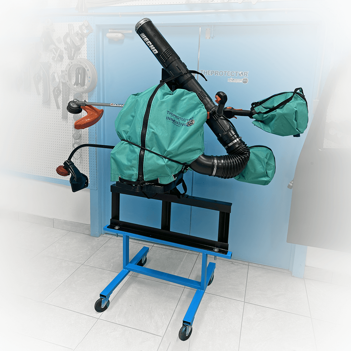 Welcome to Shoptheprotector - TEAL Backpack blower cover Expandable